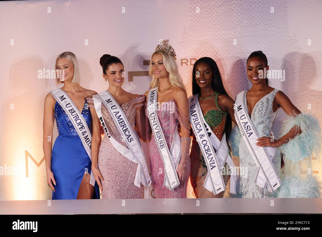 November 16, 2024, Mexico City, Ciudad de Mexico, Mexico: (L-R) Miss ...