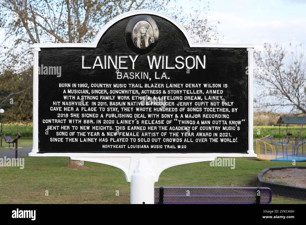 Lainey Wilson is honored in her hometown of Baskin, Louisiana, with the ...