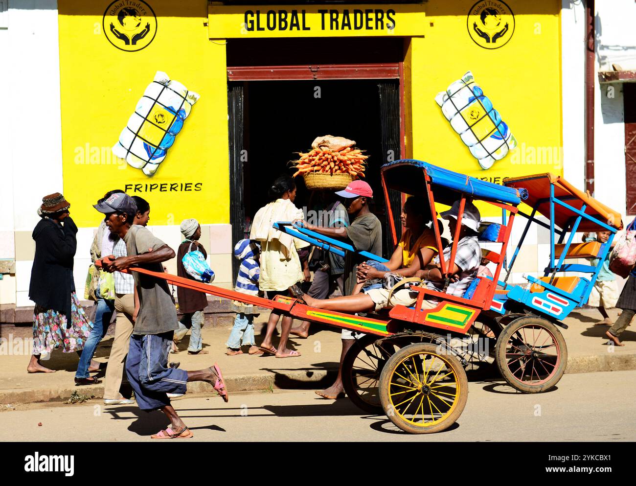 Pousse Pousse is a common form of transportation in Madagascar Stock ...