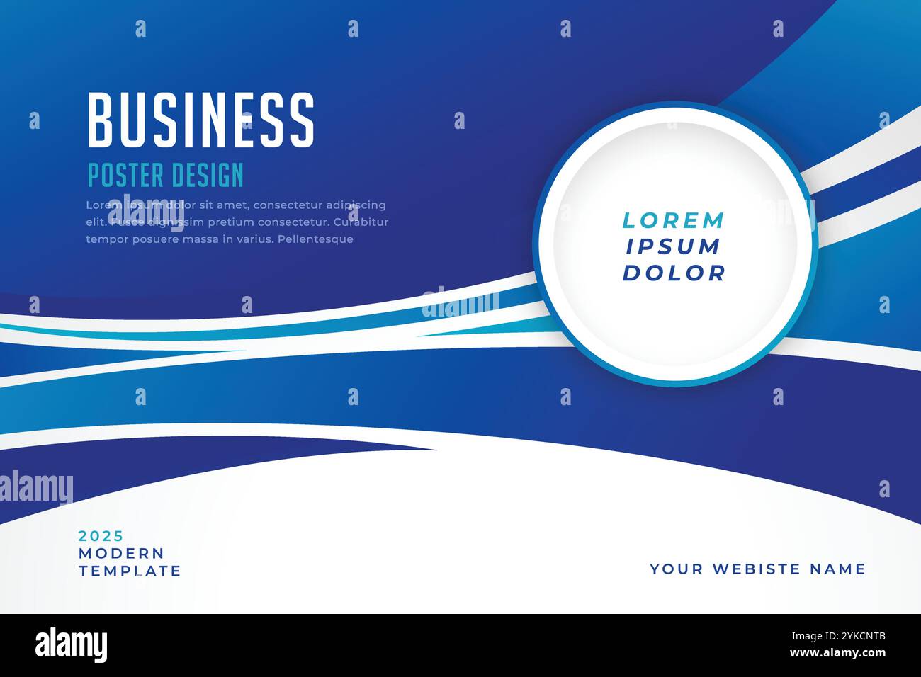 modern blue business presentation template Stock Vector Image & Art - Alamy