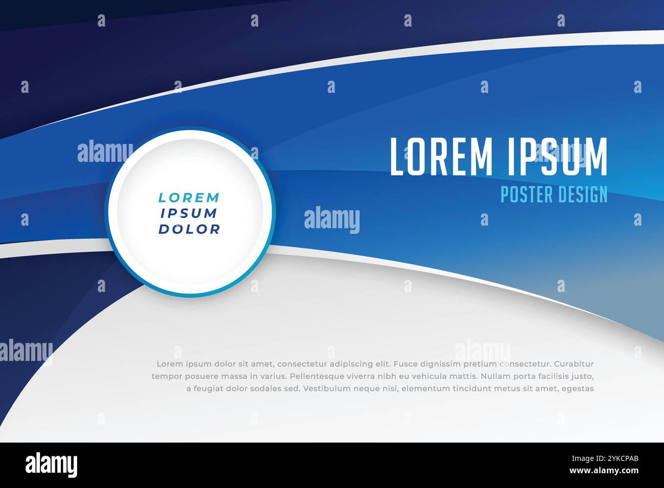 modern blue business style presentation background Stock Vector Image ...