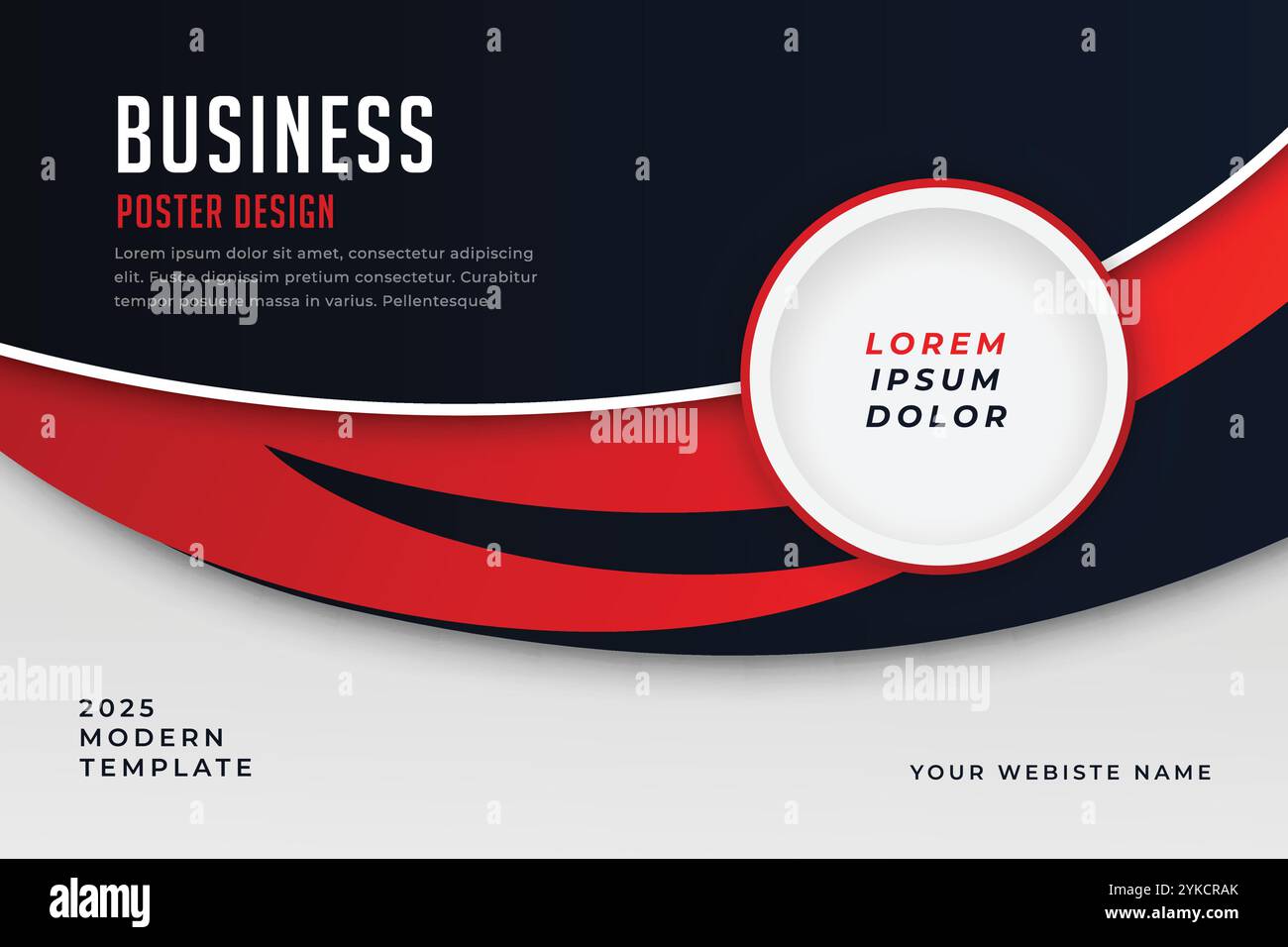 modern business style red theme brochure design Stock Vector Image ...