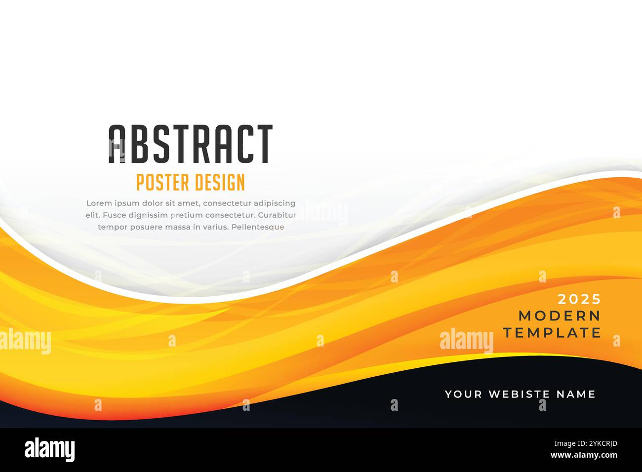 Ppt background template design yellow Stock Vector Images - Alamy