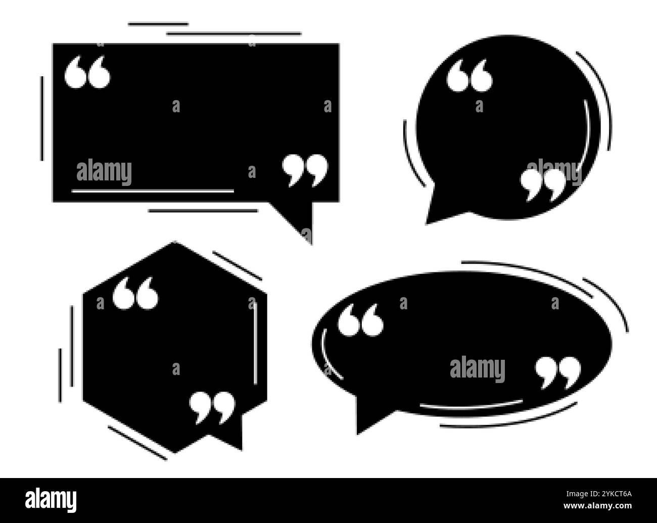 Quote balloons Stock Vector Images - Alamy