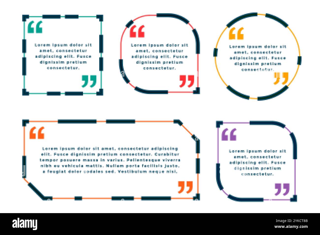 Creative testimonial template Stock Vector Images - Alamy