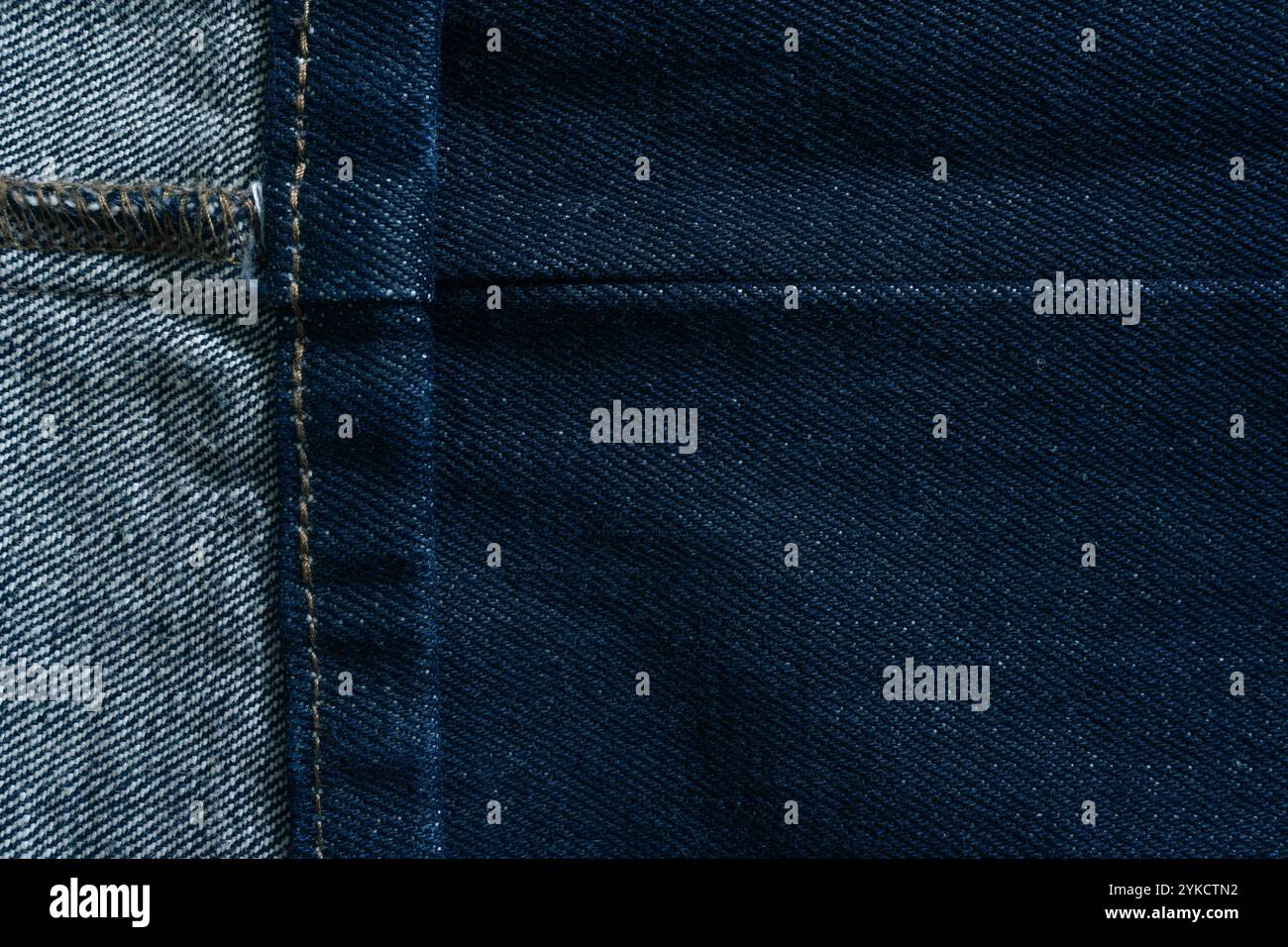 Inside and outside of raw denim texture background Stock Photo - Alamy