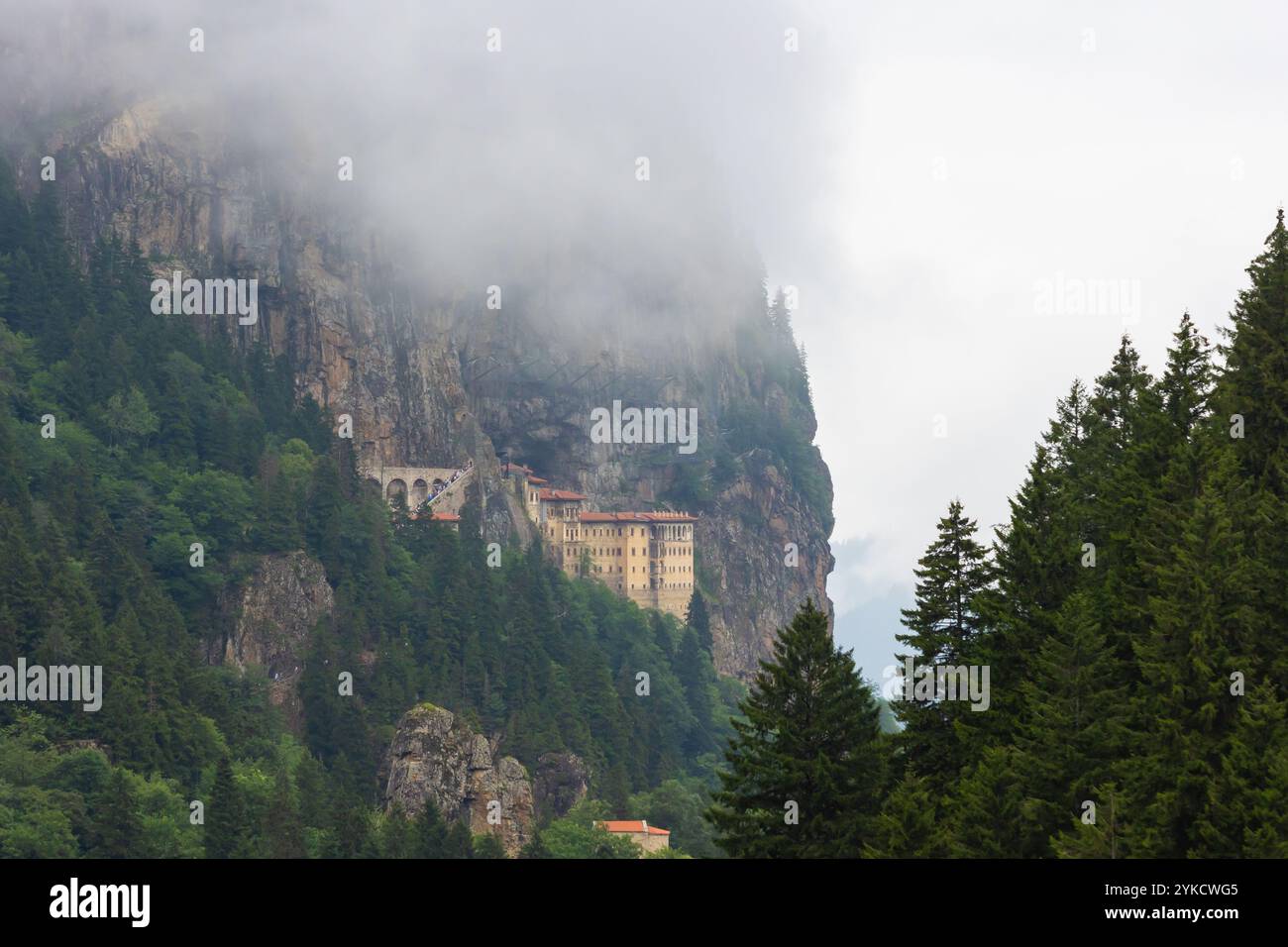 Visit Trabzon background photo. Sumela Monastery on the cliffs and ...