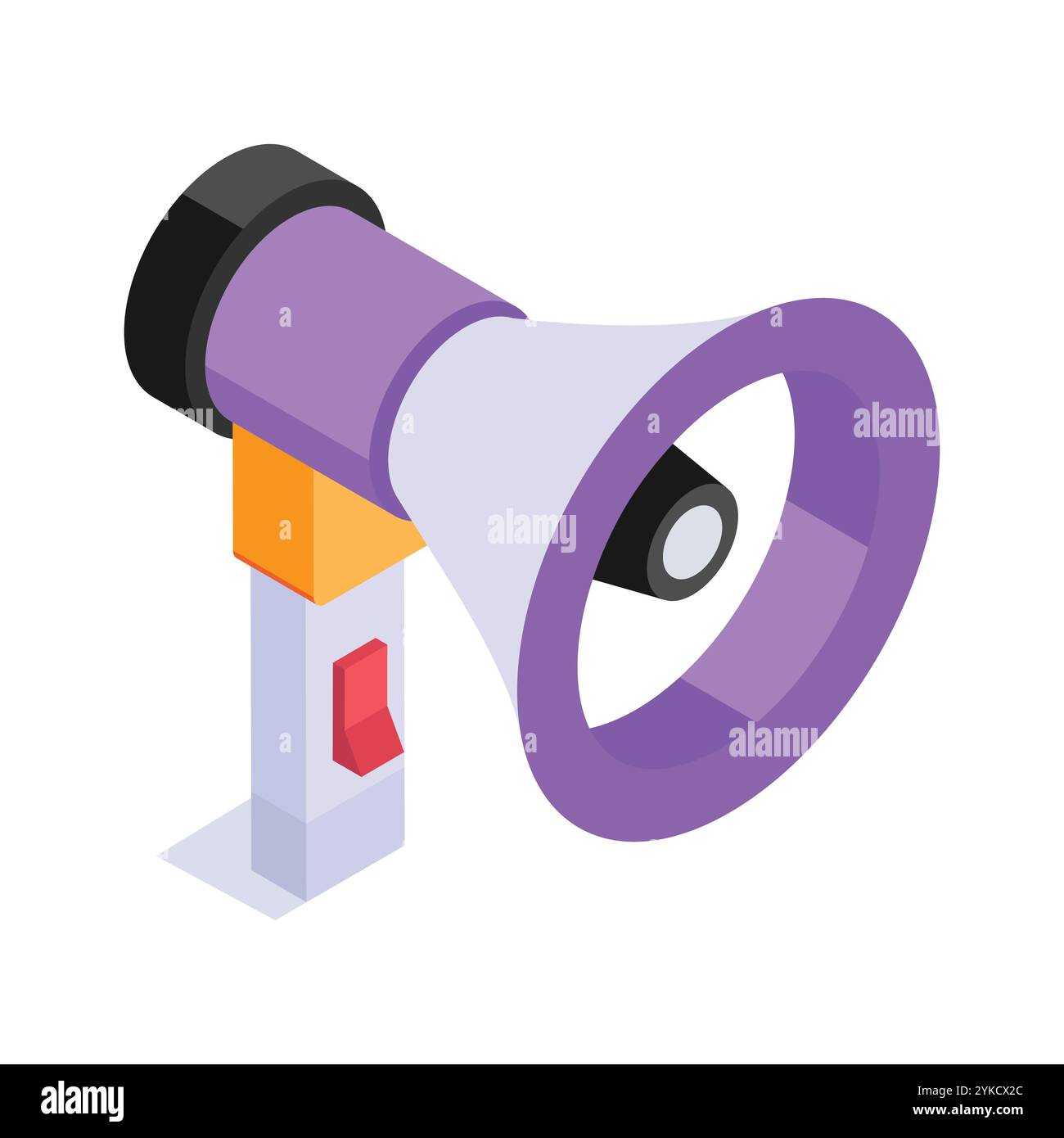 Grab this beautifully designed icon of megaphone in editable style, a ...