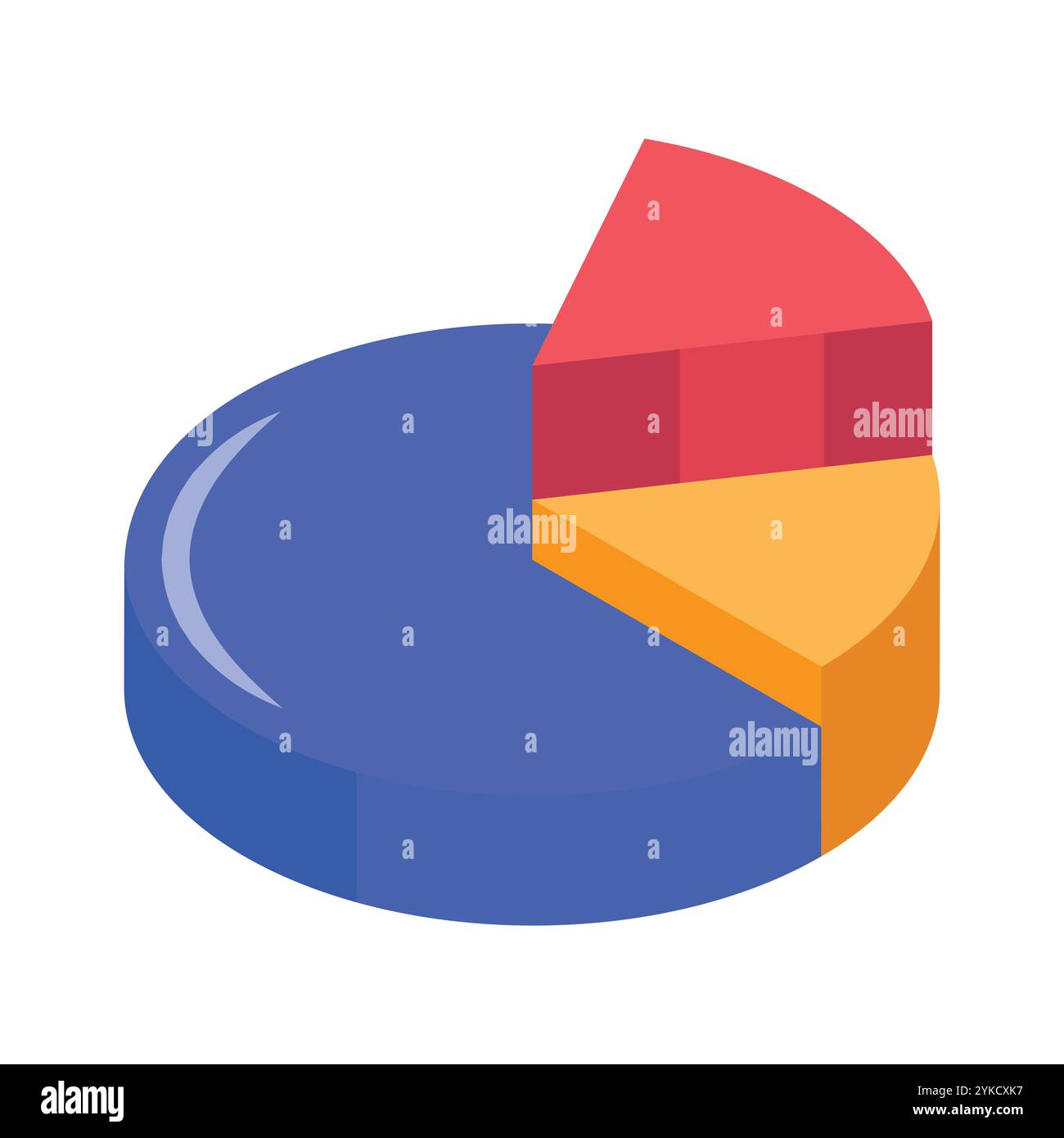 Grab this carefully crafted isometric icon of Pie Graph, business ...