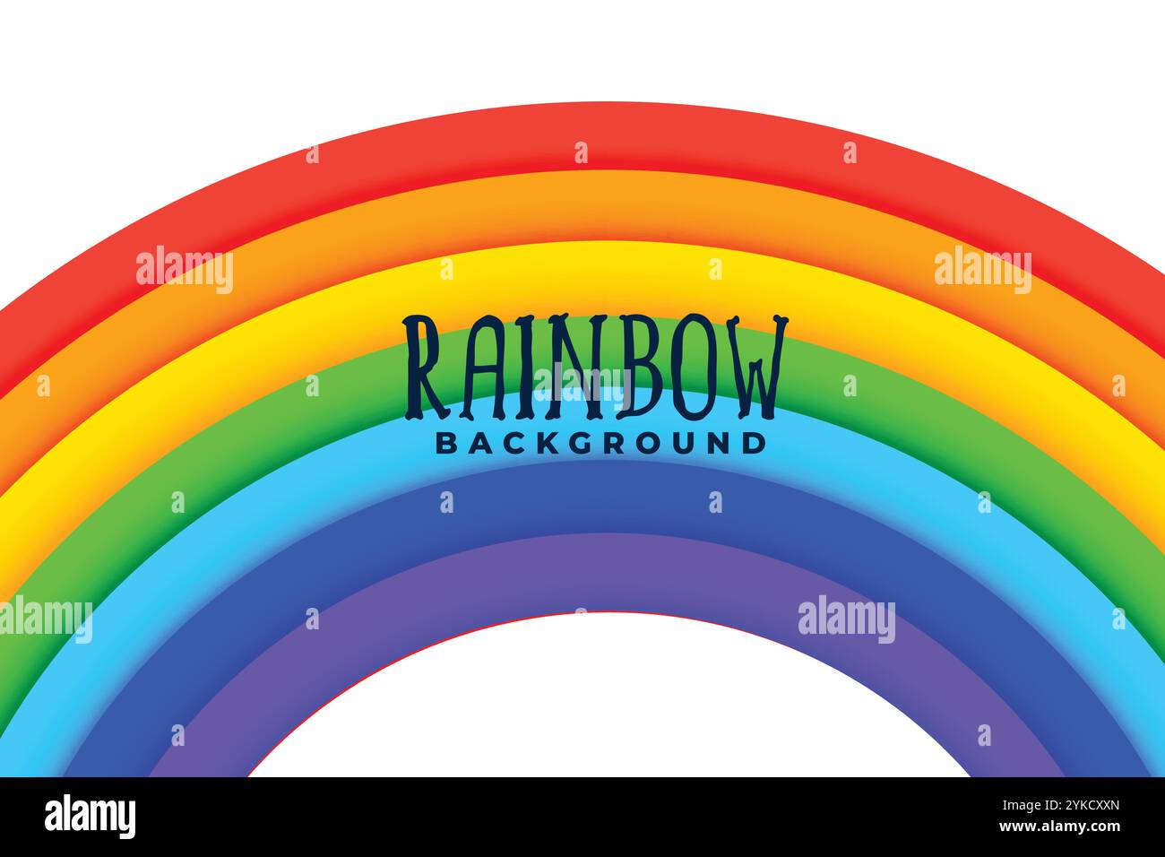 curved rainbow colorful background design Stock Vector Image & Art - Alamy