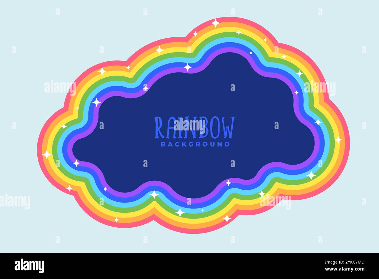 Rainbow seven colors red Stock Vector Images - Alamy