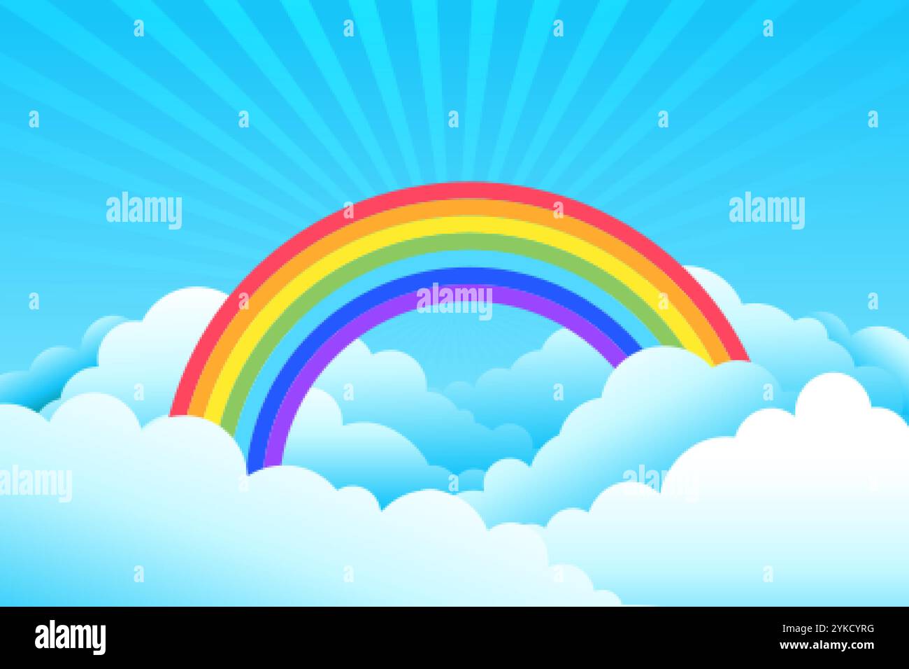 Sky clouds bright colors Stock Vector Images - Alamy