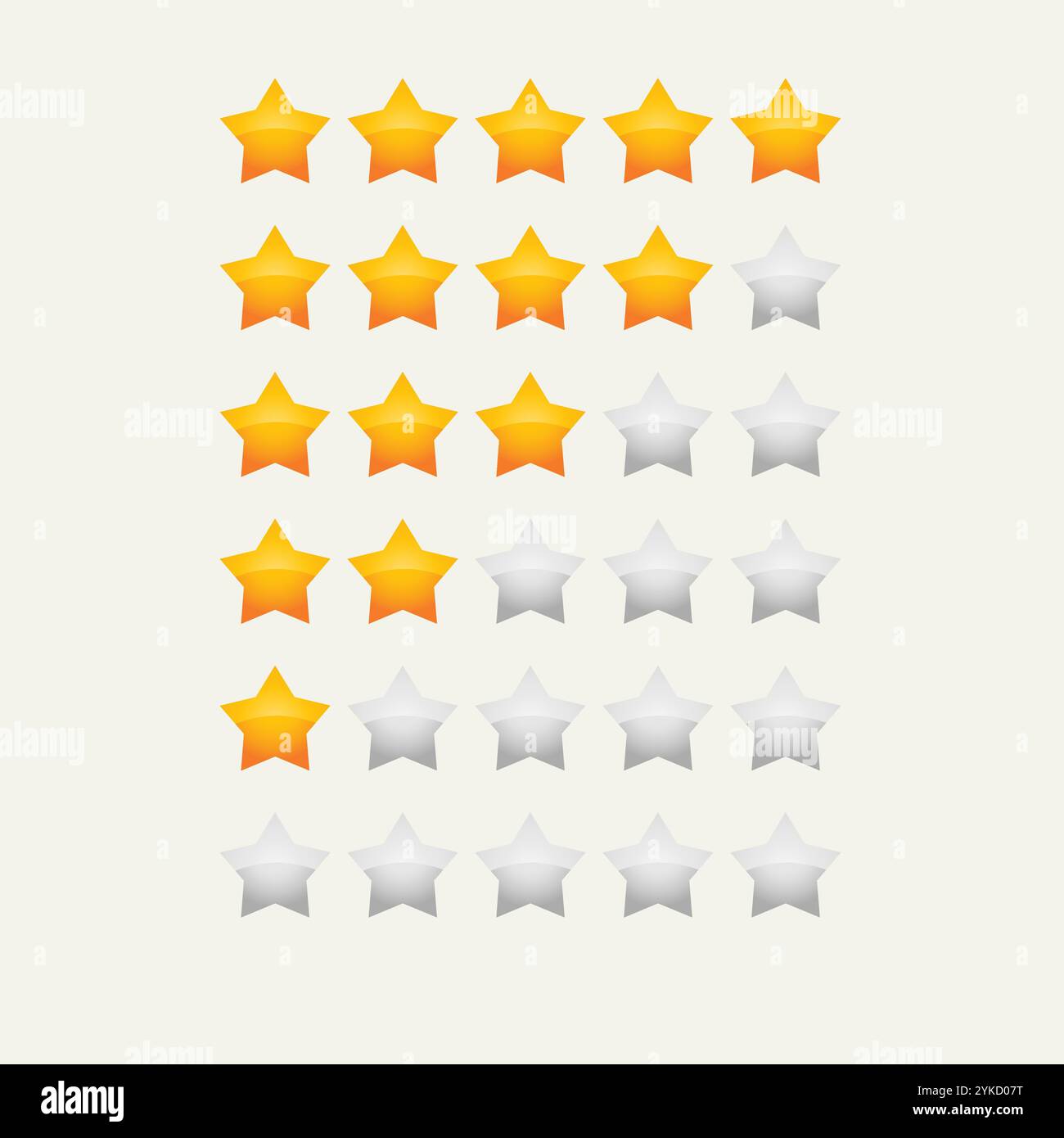 yellow glossy star rating Stock Vector Image & Art - Alamy