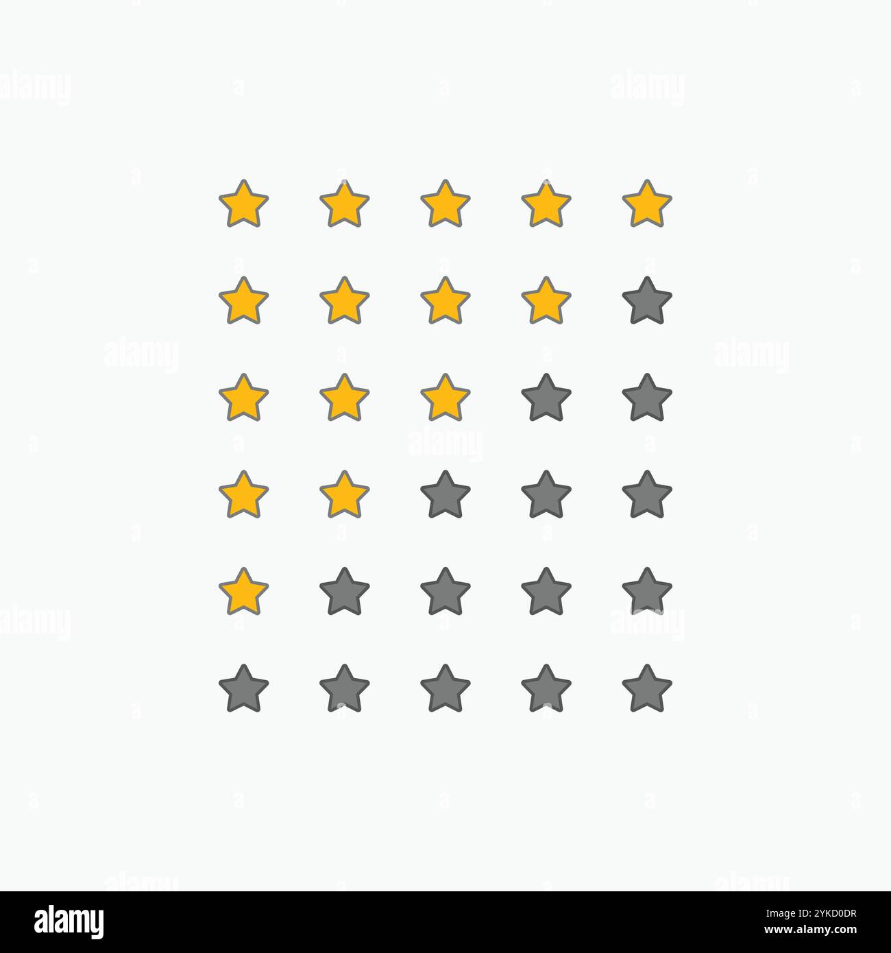 set of star rating symbols Stock Vector Image & Art - Alamy