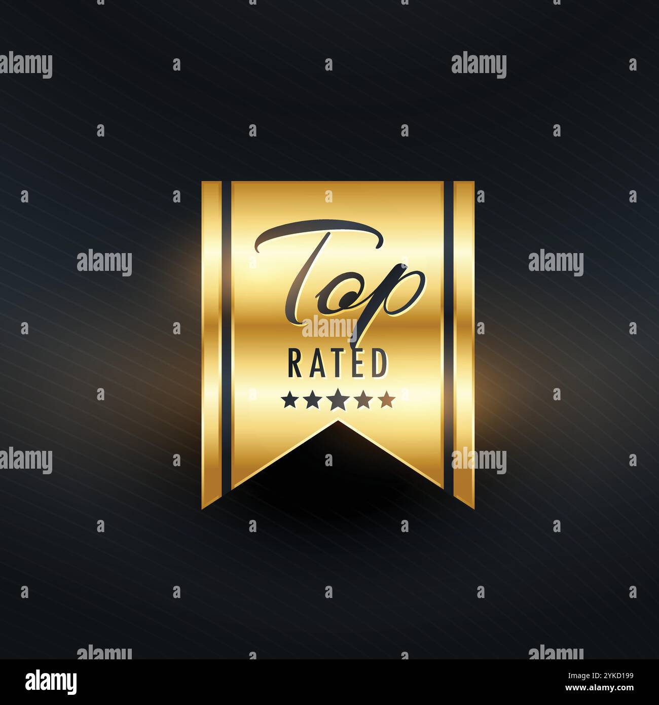 Top rated badge award Stock Vector Images - Alamy
