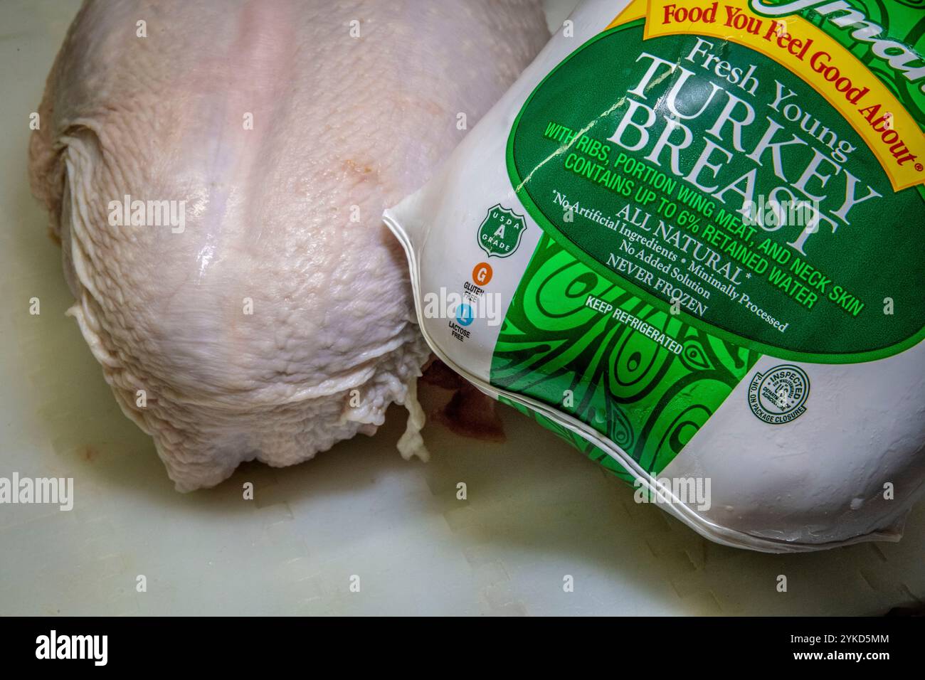 Turkey inspection and production at a U.S. poultry processor Stock ...