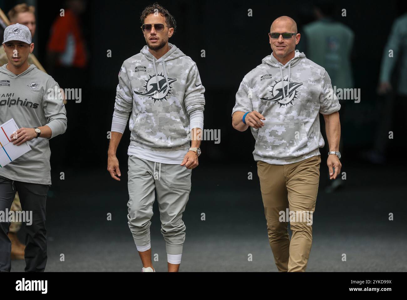 Miami Gardens, FL USA; Miami Dolphins head coach Mike McDaniel and ...