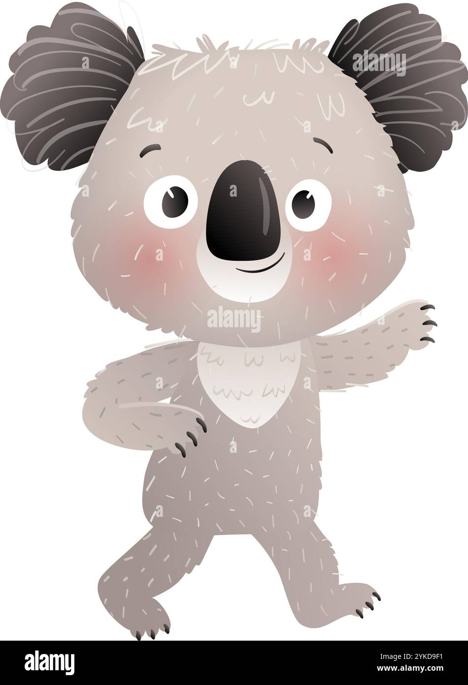 Cute Baby Koala Character Animal for Kids Cartoon Stock Vector Image ...