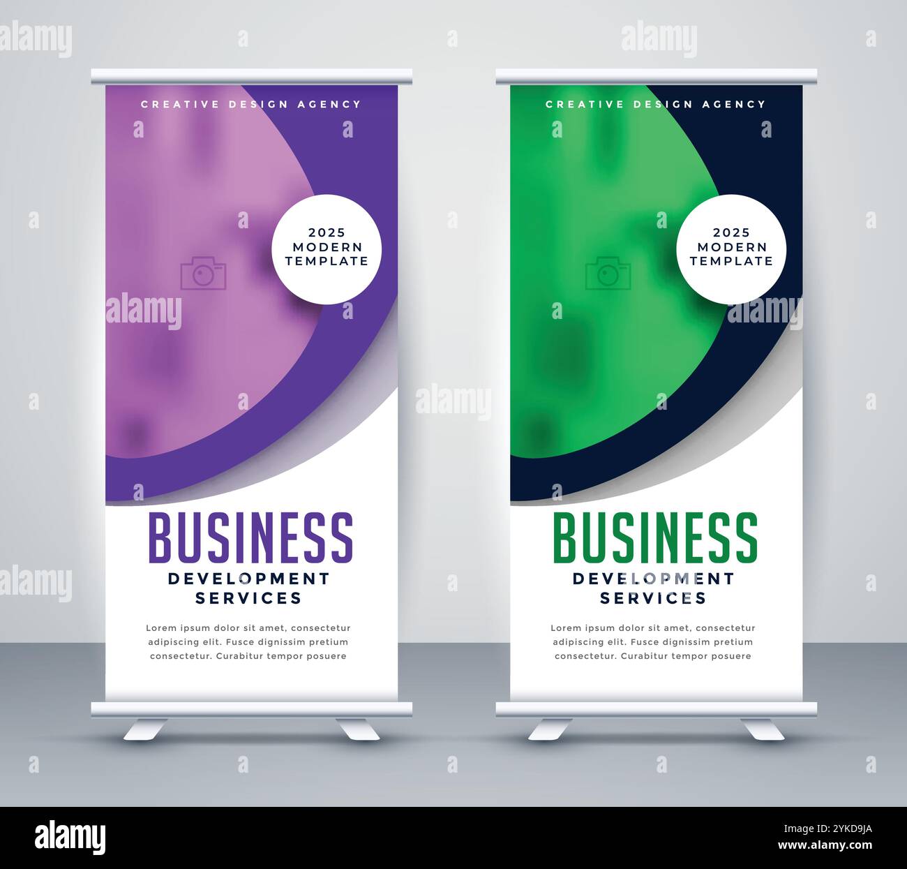 stylish business roll up banner template design Stock Vector Image ...