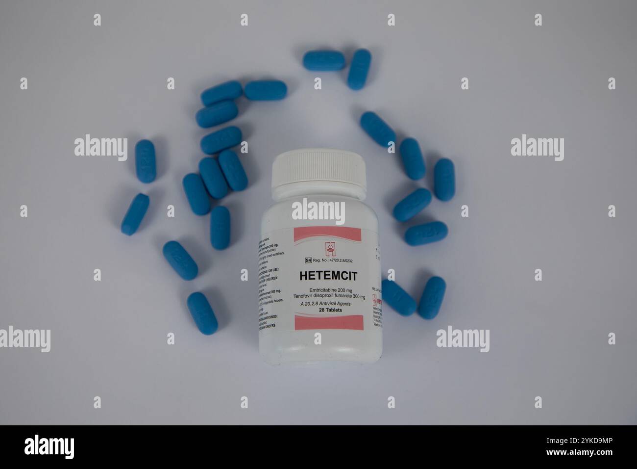 A bottle of Hetemcit a pre-exposure prophylaxis or Prep medication used ...