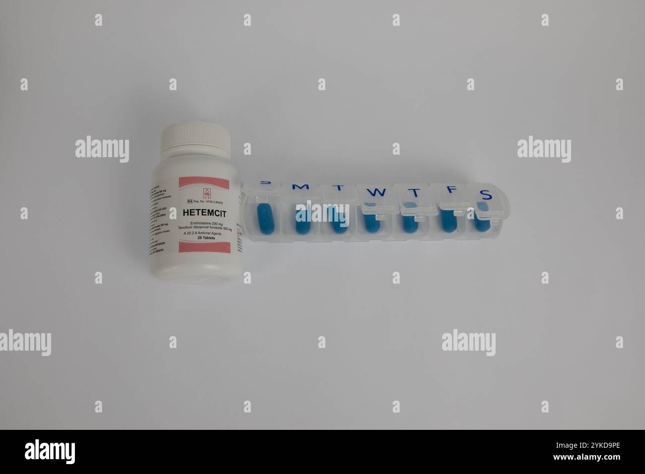 Bottle of Hetemcit which is pre-exposure prophylaxis or Prep medication ...
