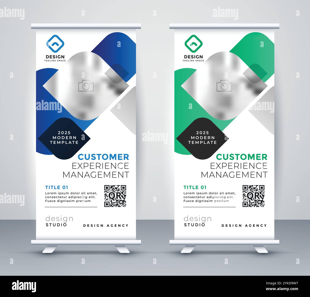 abstract business professional roll up banner design Stock Vector Image ...