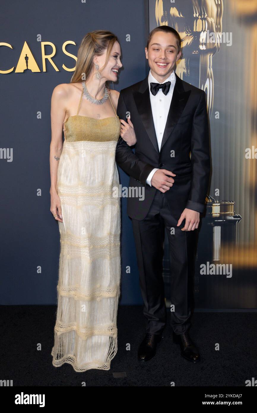 Los Angeles, USA. 17th Nov, 2024. Angelina Jolie and Knox Jolie-Pitt ...