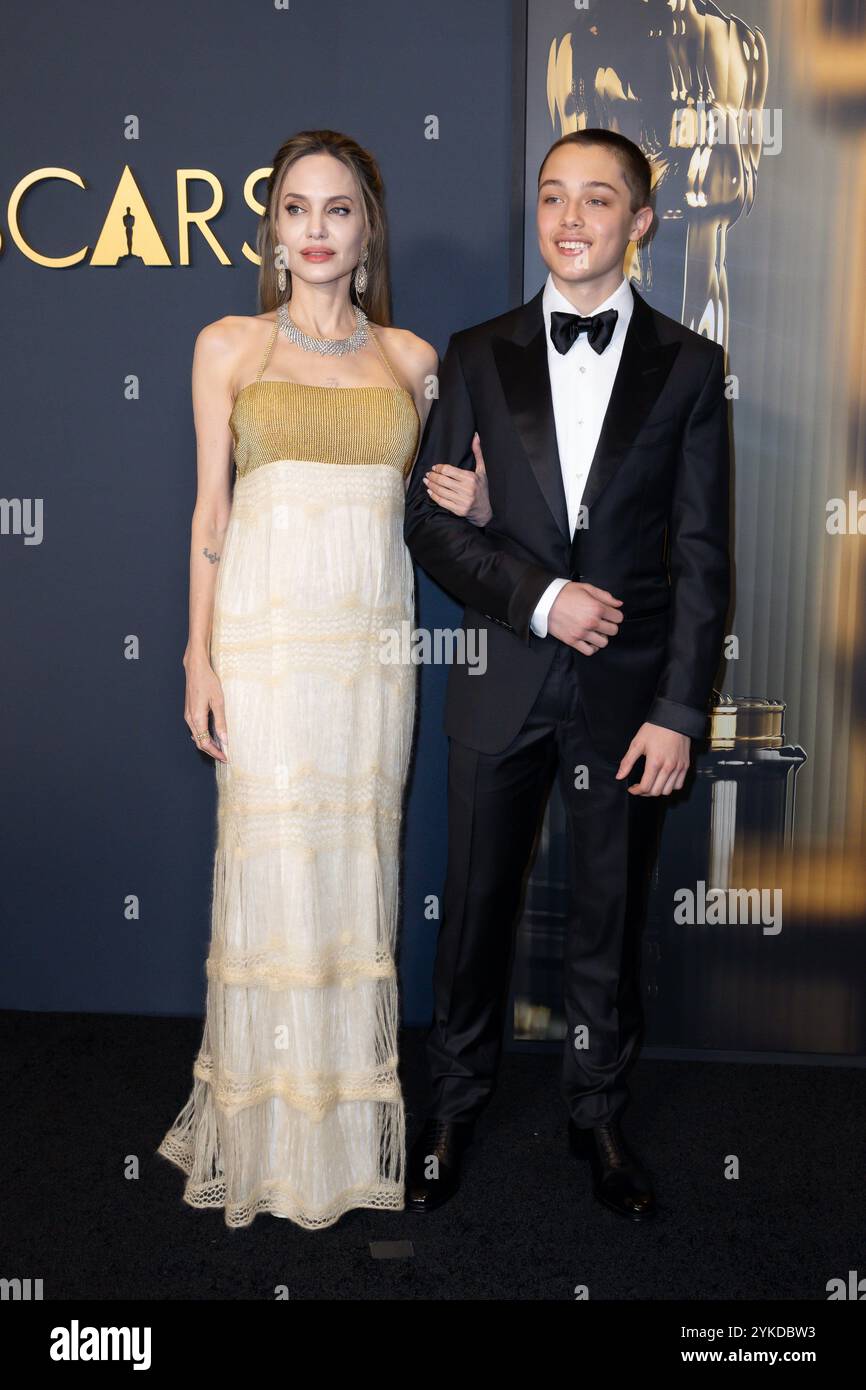 Los Angeles, USA. 17th Nov, 2024. Angelina Jolie and Knox Jolie-Pitt ...