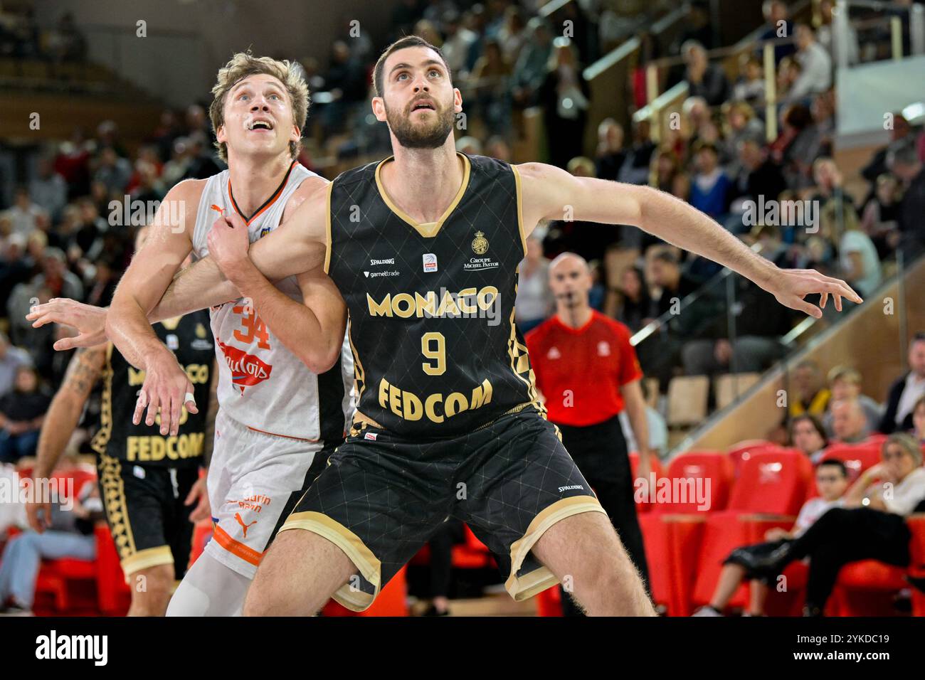 Monaco, Monaco. 17th Nov, 2024. Monaco player #9 Georgios Papagiannis ...