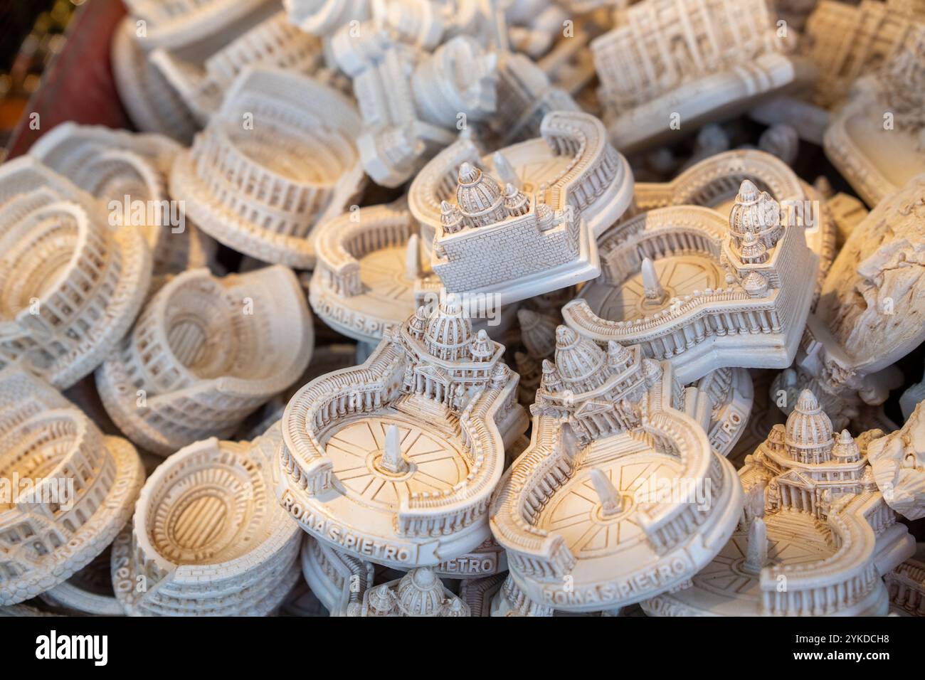 ROME, ITALY - NOVEMBER 18, 2024: Detailed miniature replicas of St ...