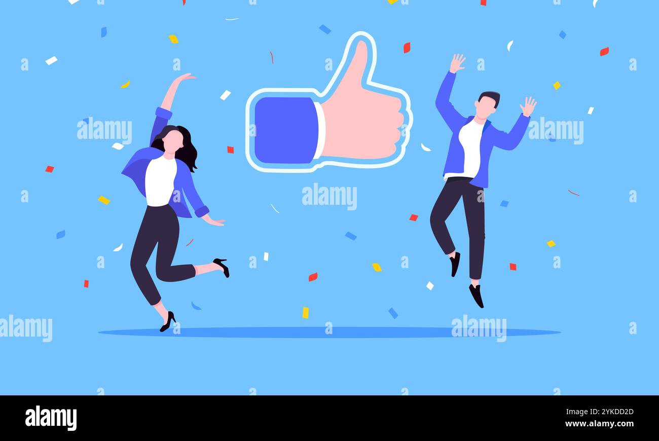 Customer feedback, employee or client satisfaction rating review with ...
