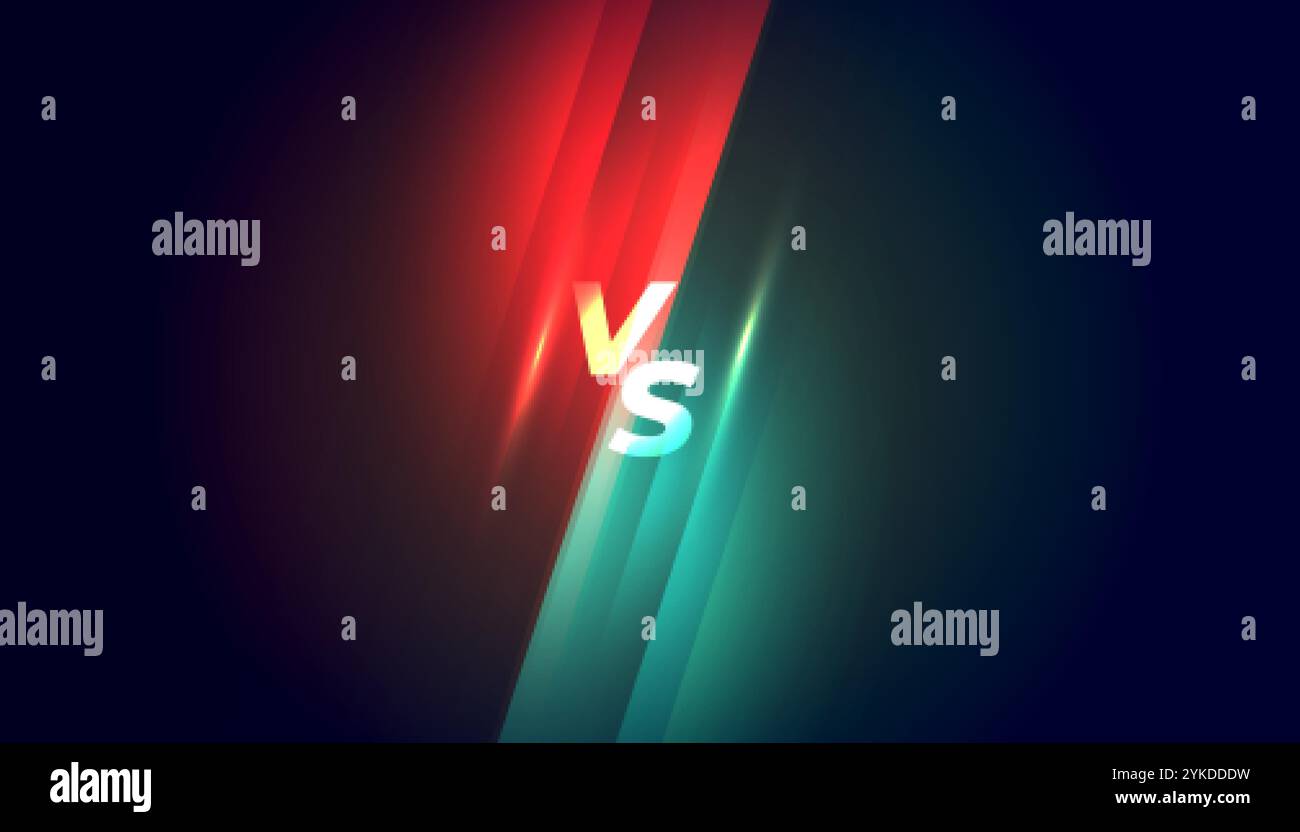 versus vs competition and fight background design Stock Vector Image ...