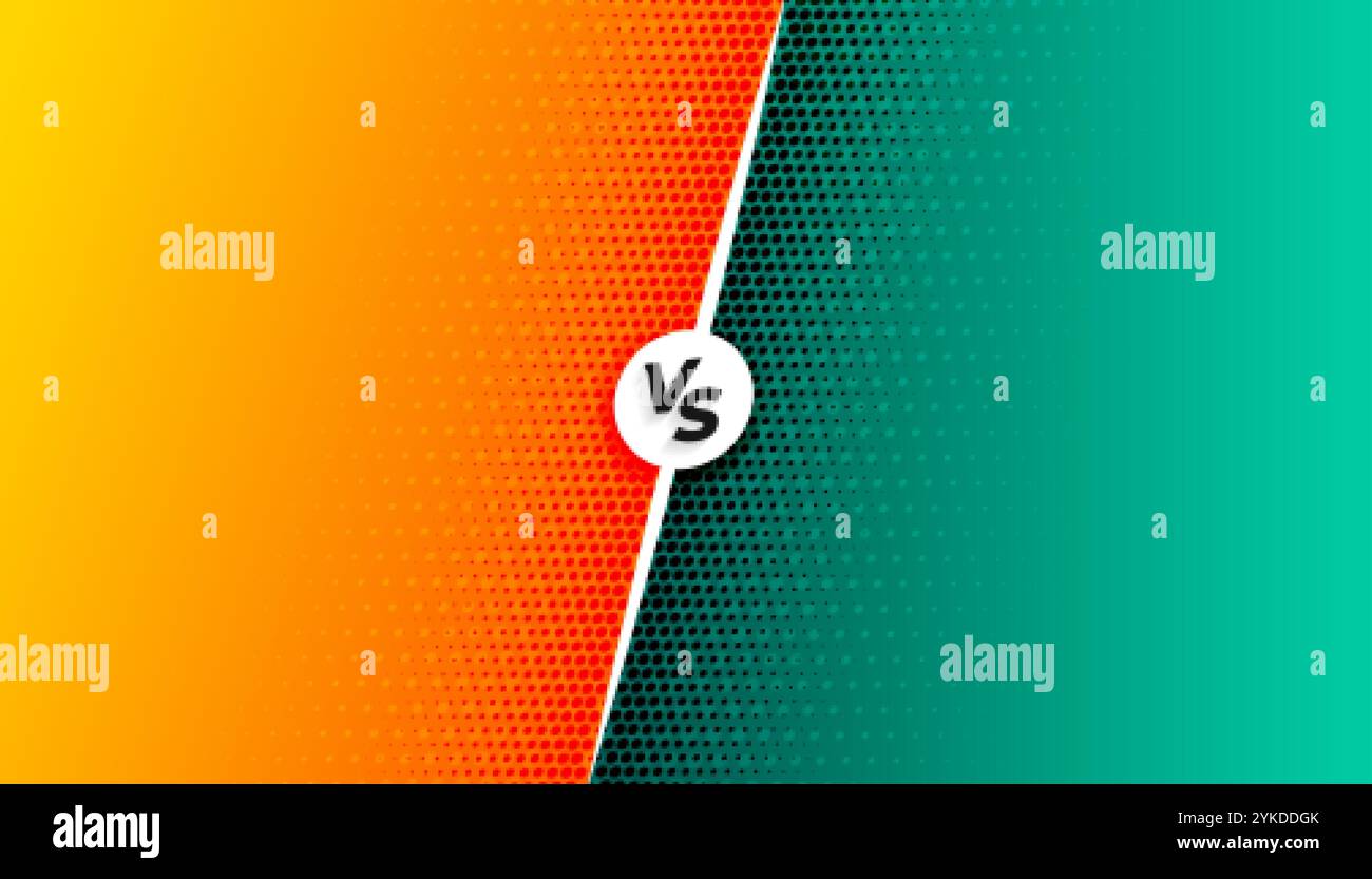 versus vs screen background in comic style Stock Vector Image & Art - Alamy