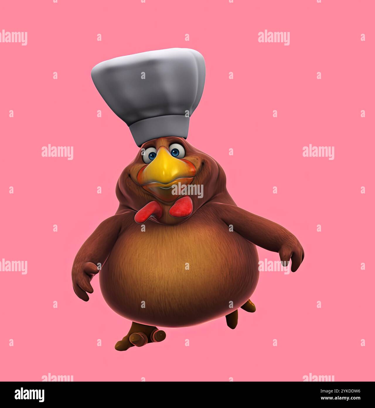 Fun 3D cartoon chicken dancing Stock Photo - Alamy