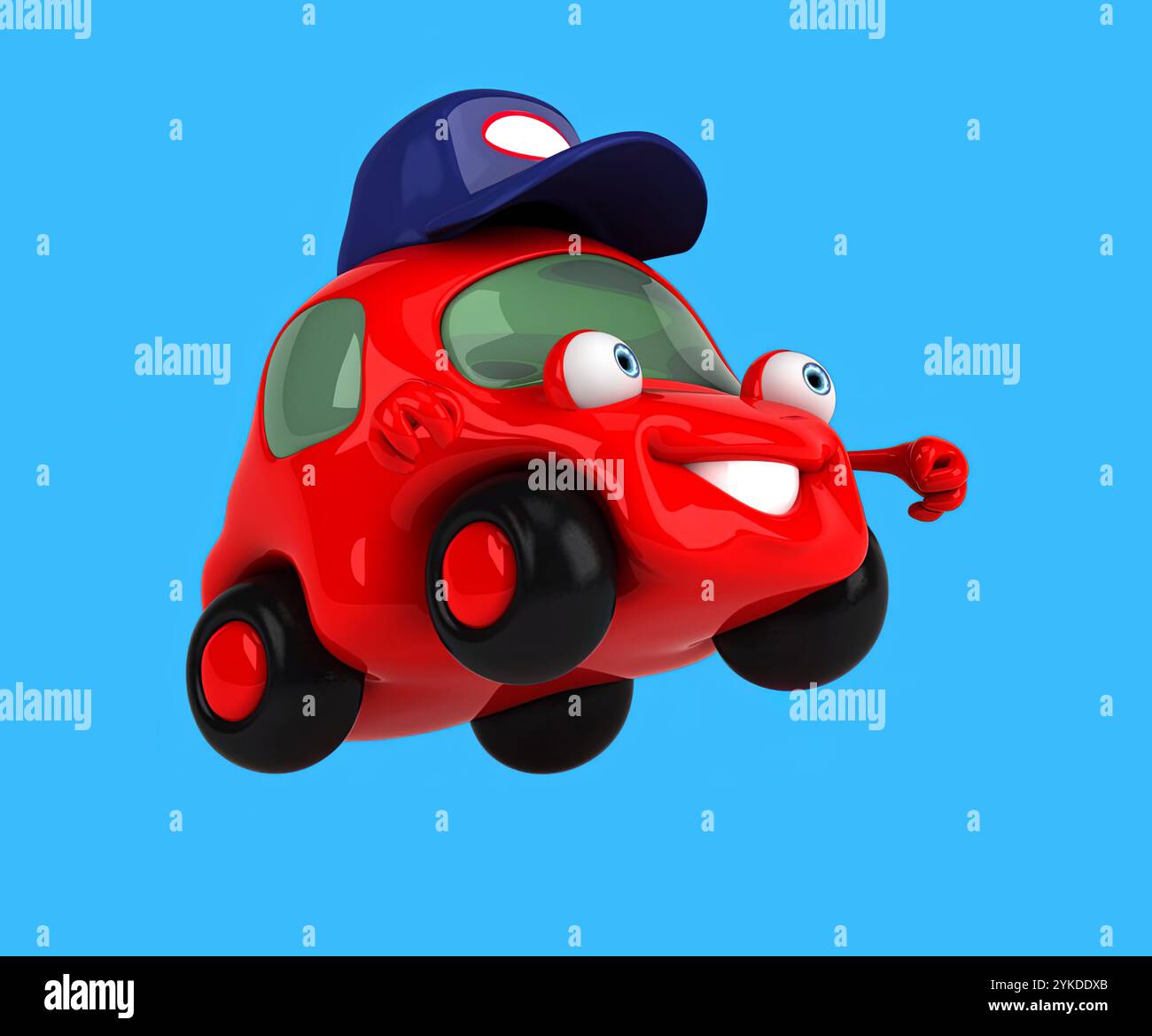 Fun 3D cartoon car dancing Stock Photo - Alamy