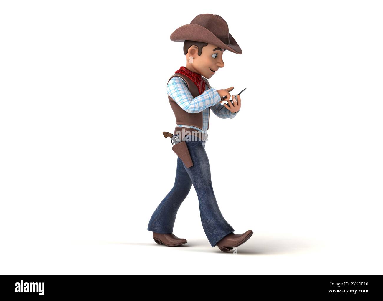Walk walking cowboy Cut Out Stock Images & Pictures - Alamy