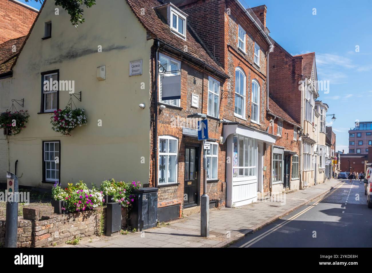 Temple Street, Old Aylesbury, Buckinghamshire, England, UK Stock Photo ...