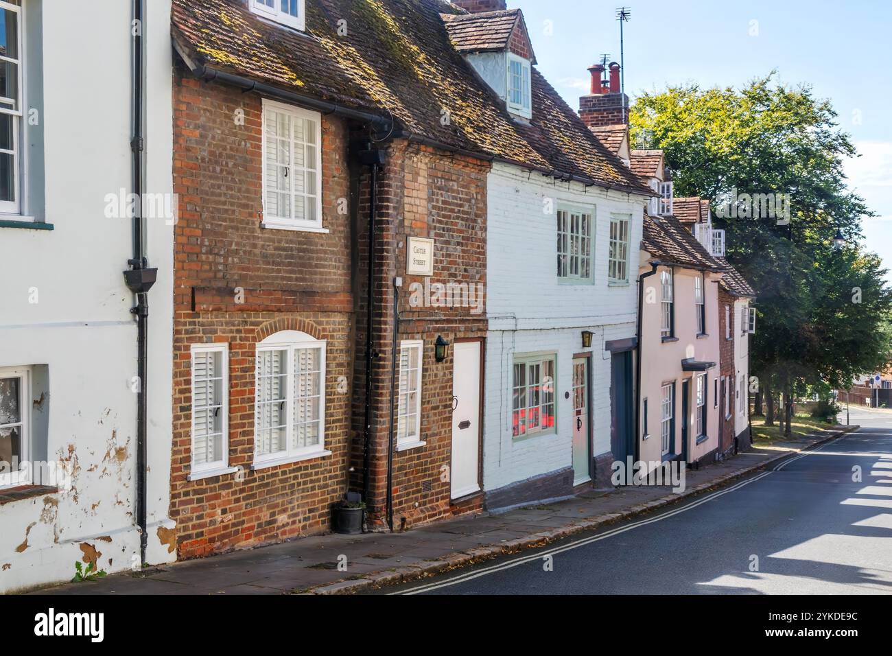 Castle street in Old Aylesbury, Buckinghamshire, England, UK Stock ...