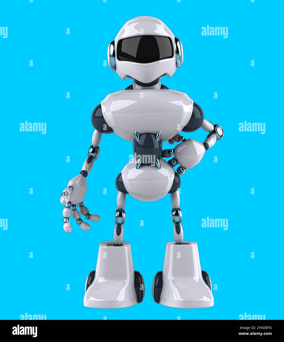 Fun 3D cartoon robot Stock Photo - Alamy