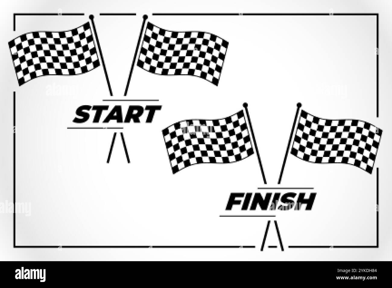 checkered flag for start and finish race Stock Vector Image & Art - Alamy