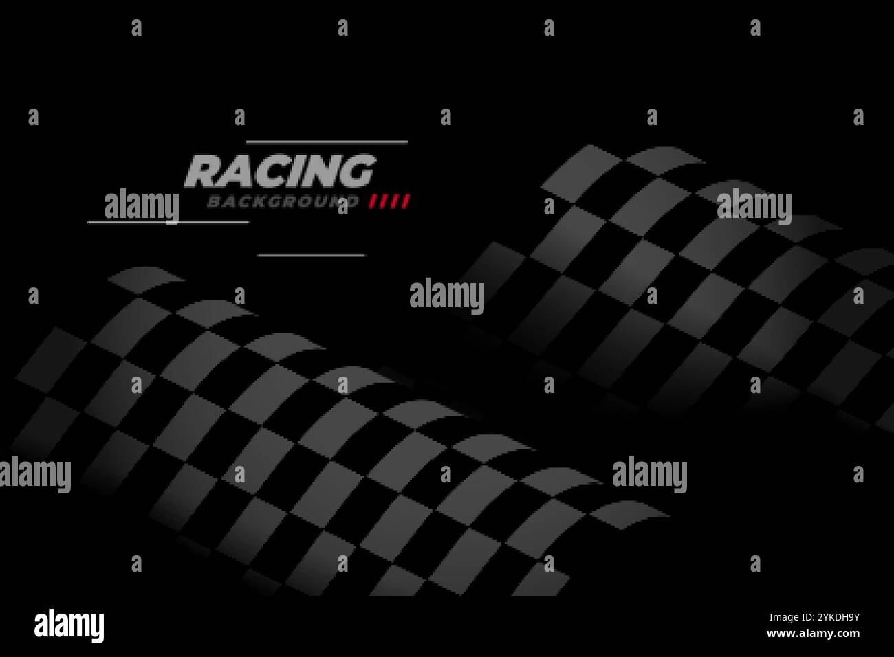 black racing background with checkered flag Stock Vector Image & Art ...