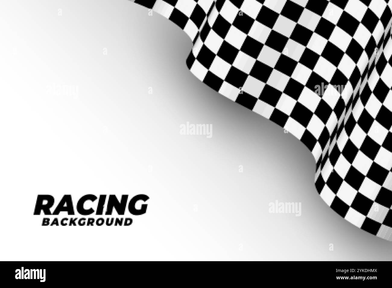 Checkered flag in rally Stock Vector Images - Alamy