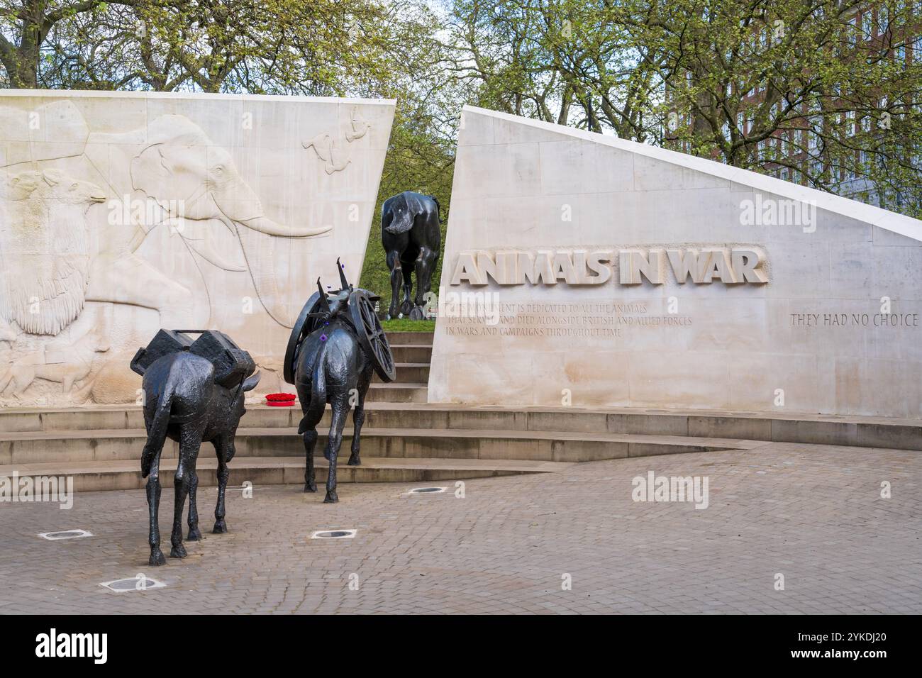 The Animals in War Memorial is a war memorial, in Hyde Park, London, UK ...