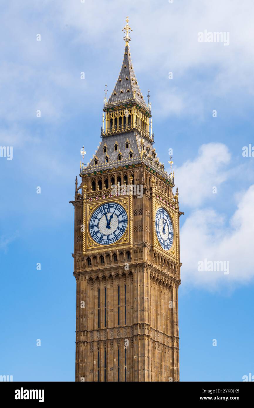 The Great Clock, or Big Ben, Great Bell of the Great Clock of Westminster, London, UK Stock ...