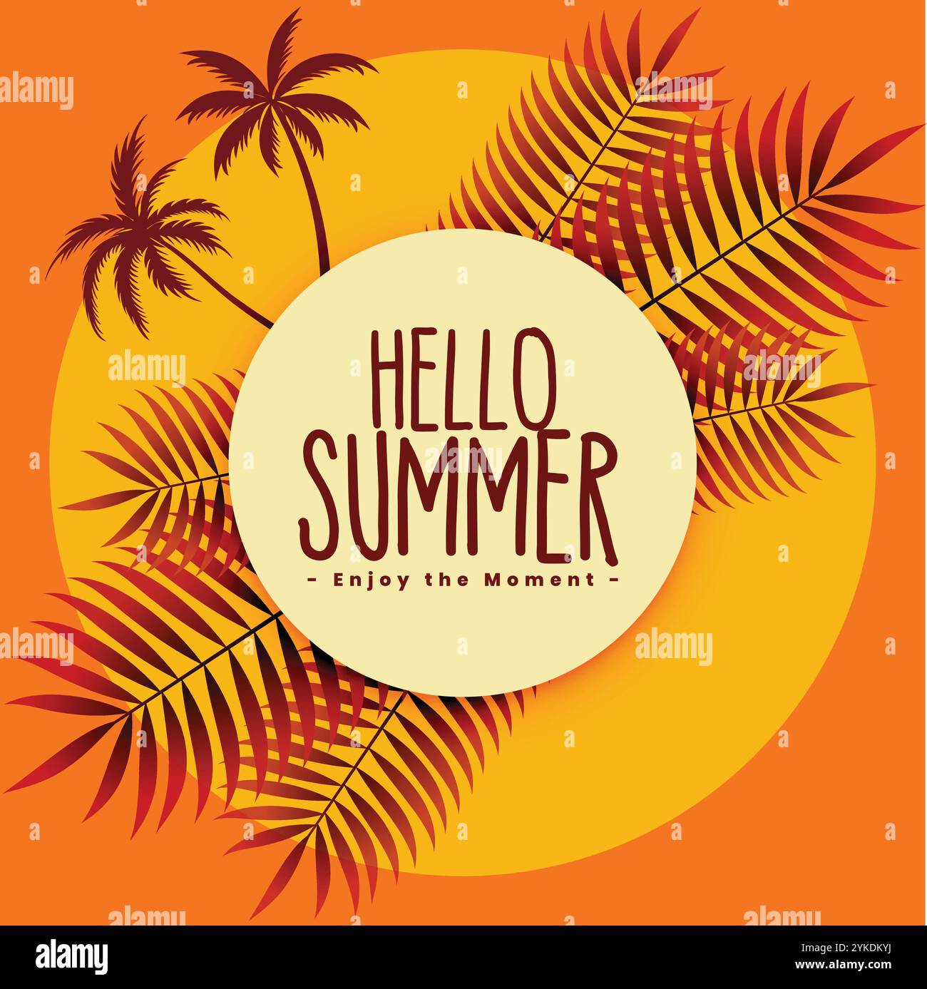 Warm sunny beach in Stock Vector Images - Alamy