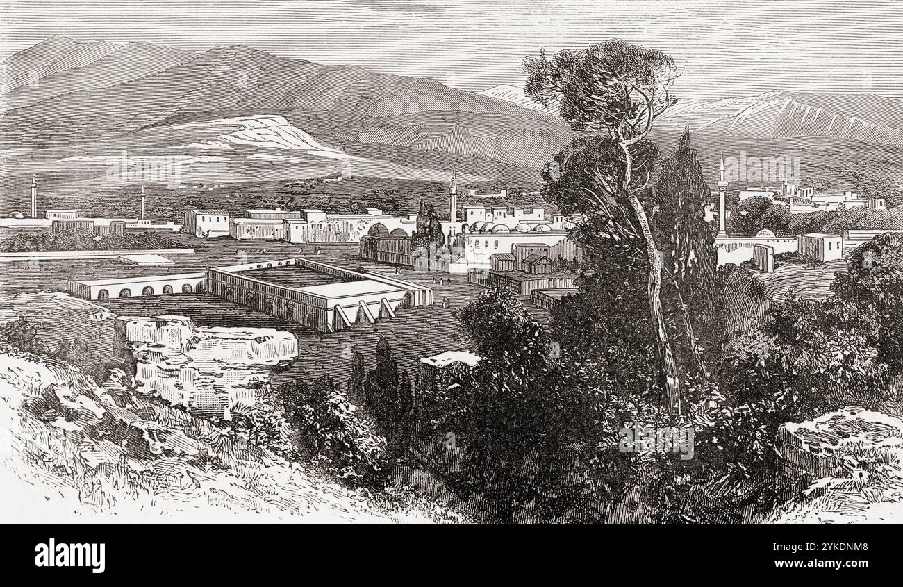A view of Tarsus, Mersin Province, Turkey, 19th century. From Pictorial ...