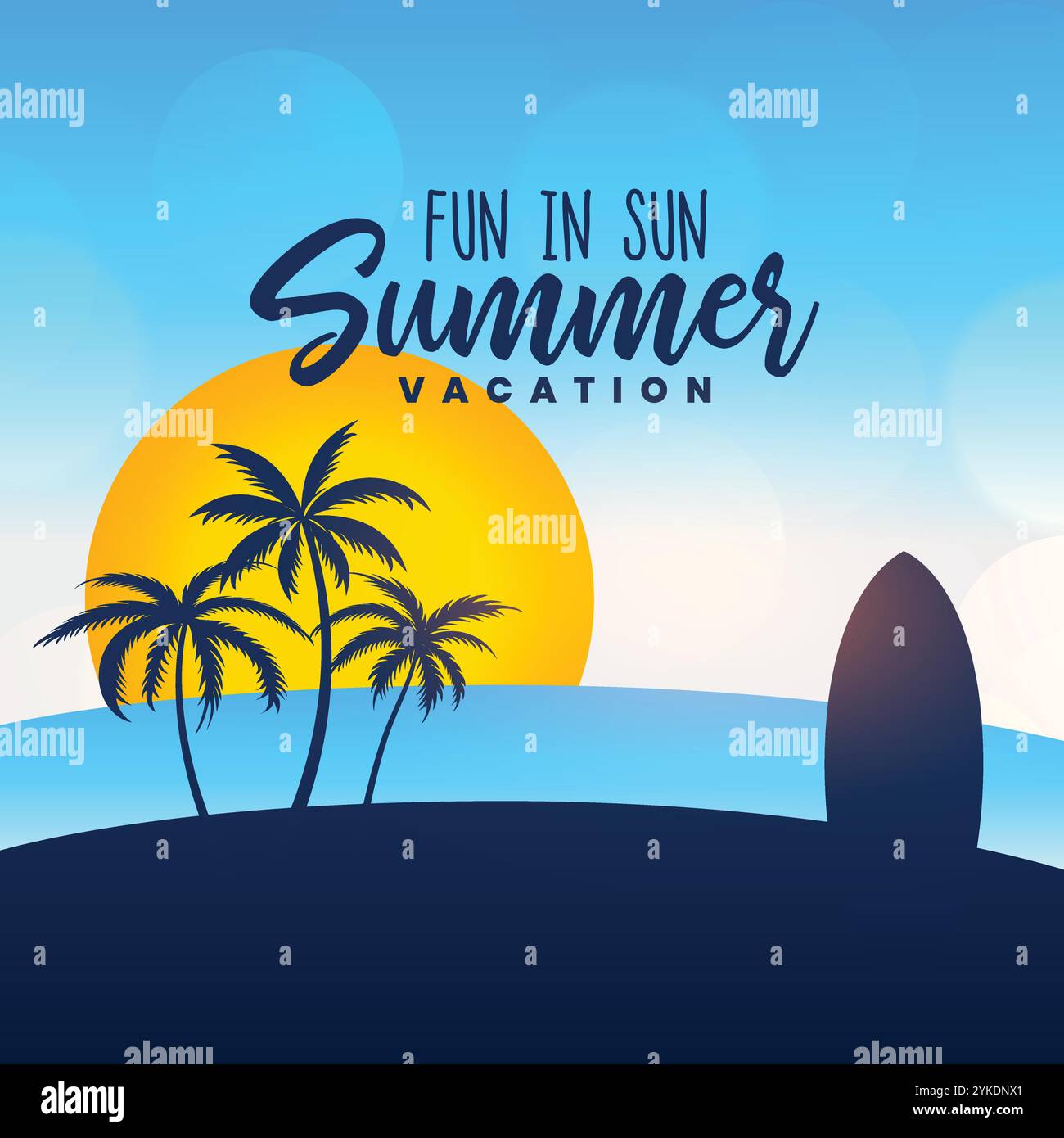 summer vacation poster design background Stock Vector Image & Art - Alamy