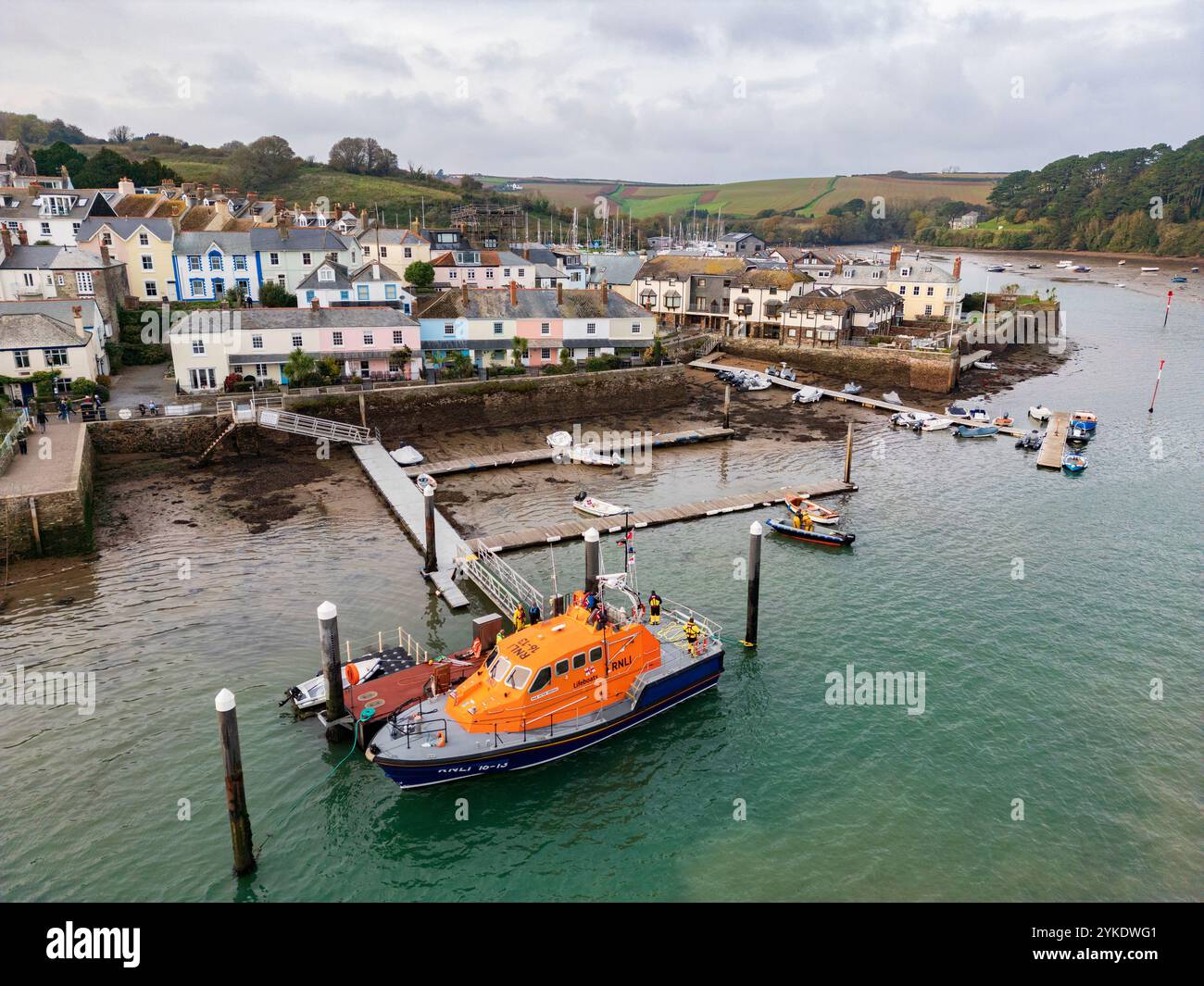 RNLI Lifeboat at Salcombe on the south coast of Devon in the United ...