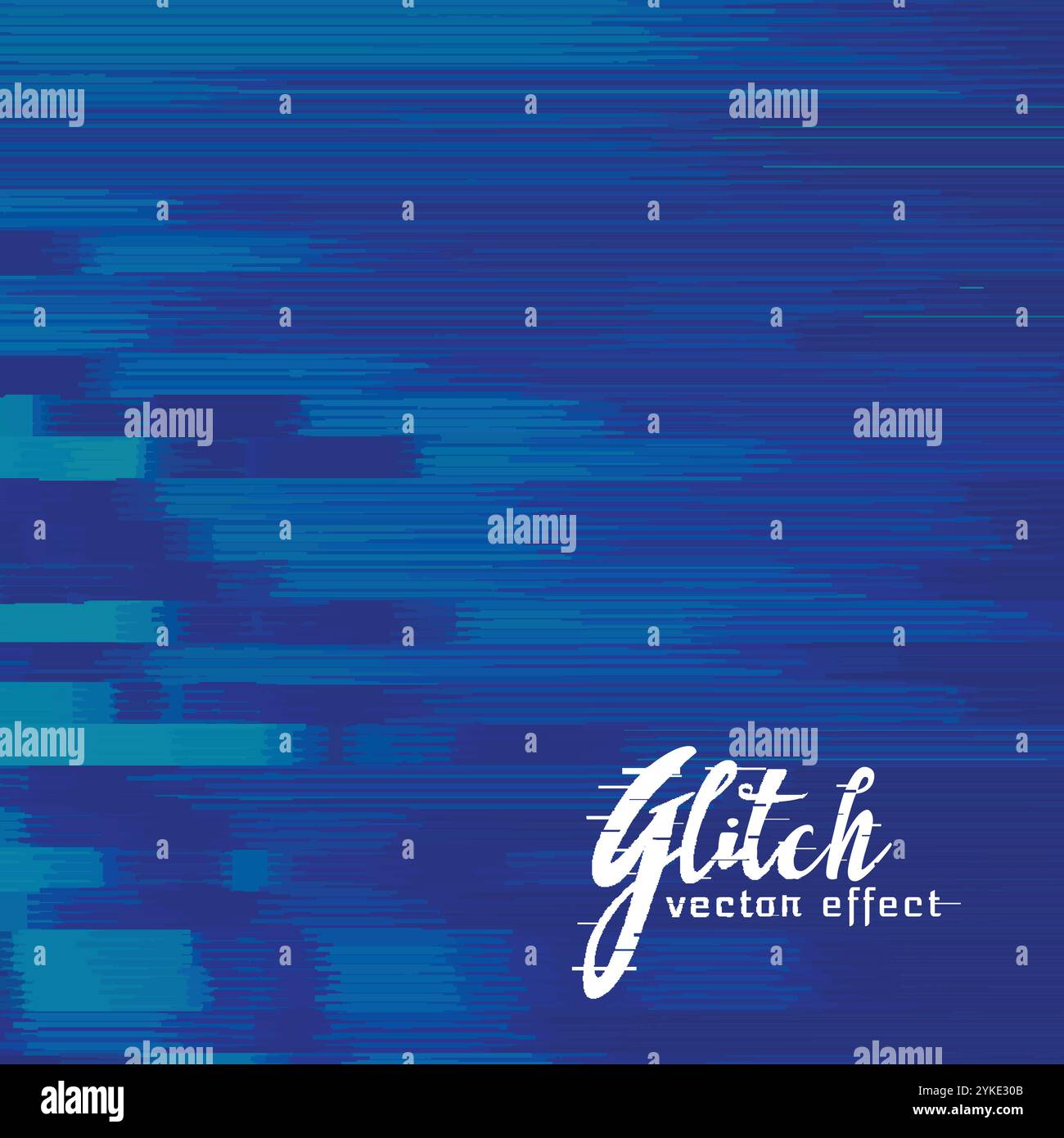 blue abstract glitch background design Stock Vector Image & Art - Alamy