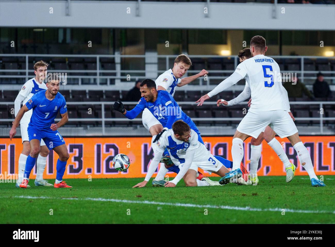 Helsinki, Finland. 17th Nov 2024. Vangelis Pavlidis of Greece during ...